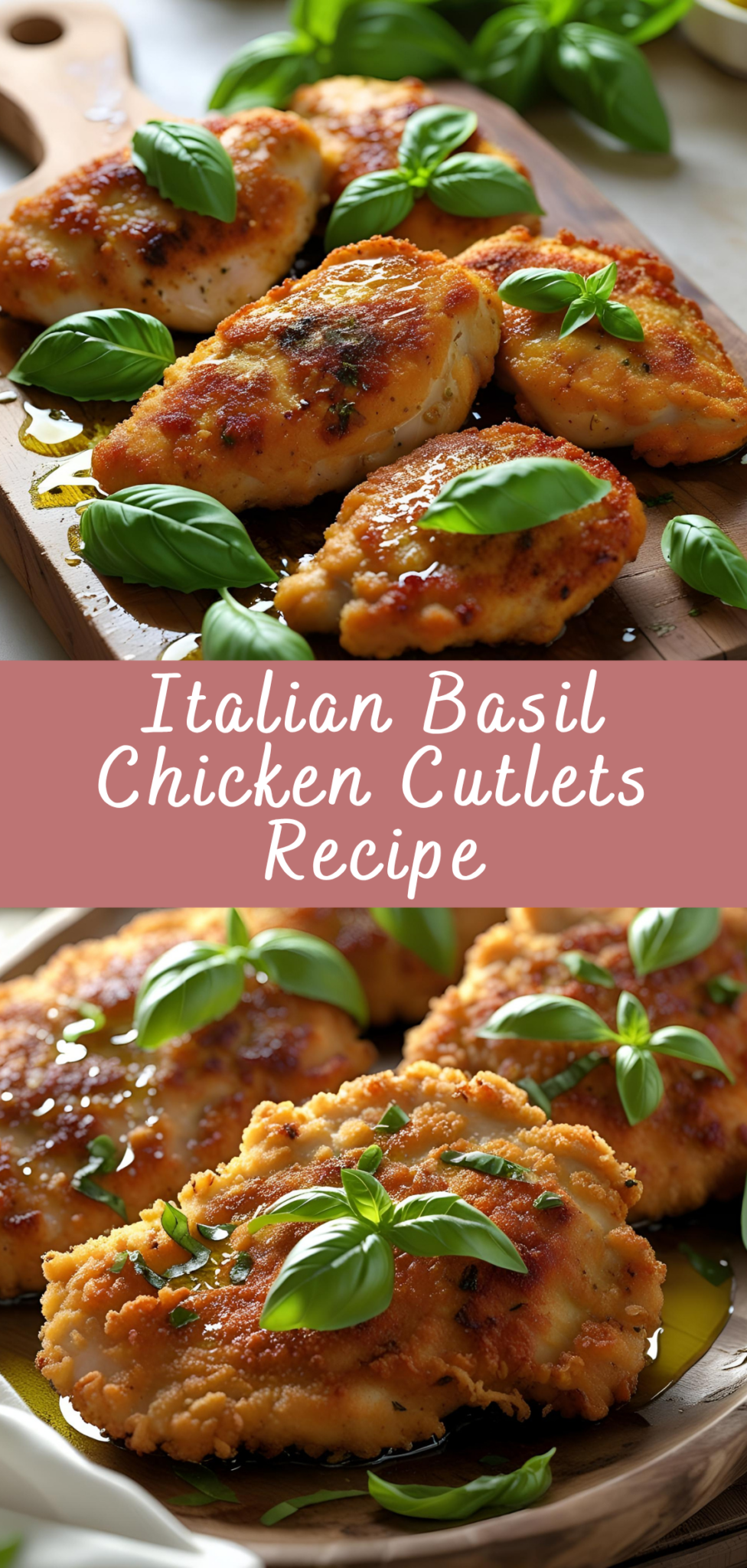 Italian Basil Chicken Cutlets Recipe | Cheff Recipes