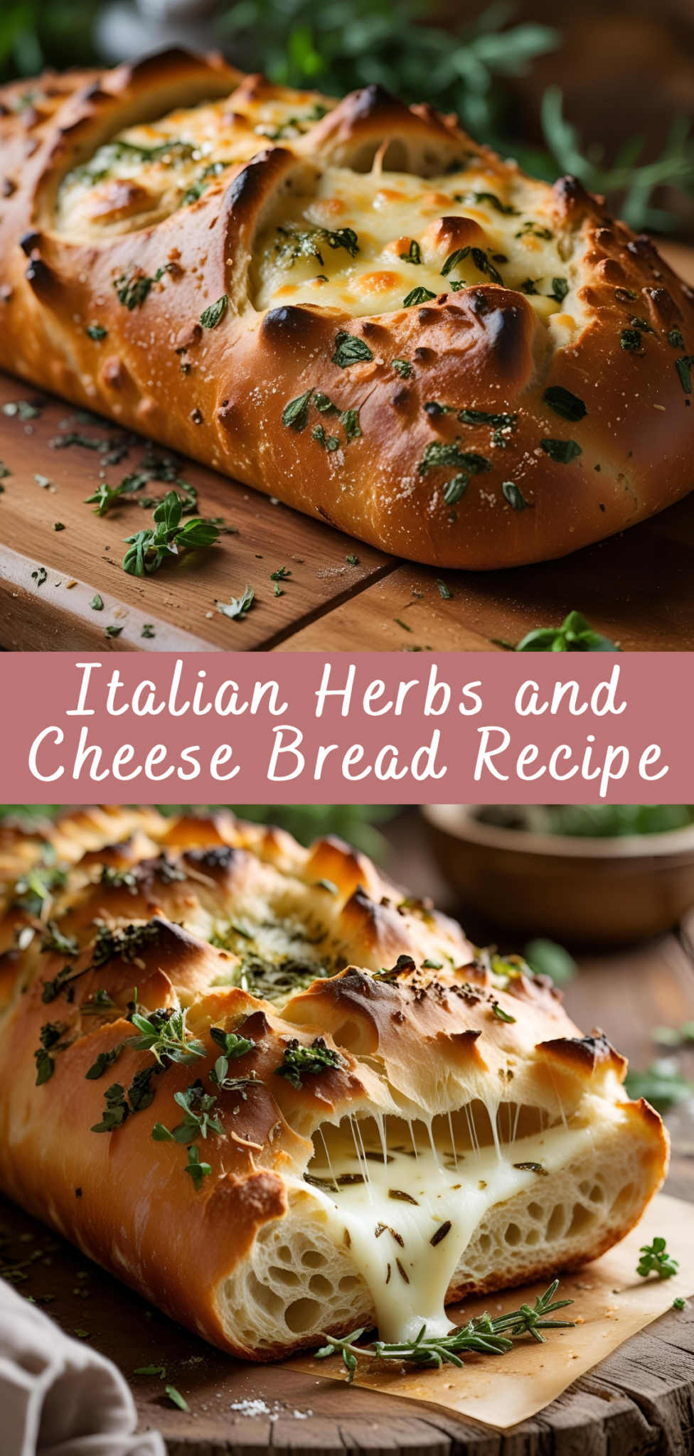 Italian Herbs and Cheese Bread Recipe | Cheff Recipes