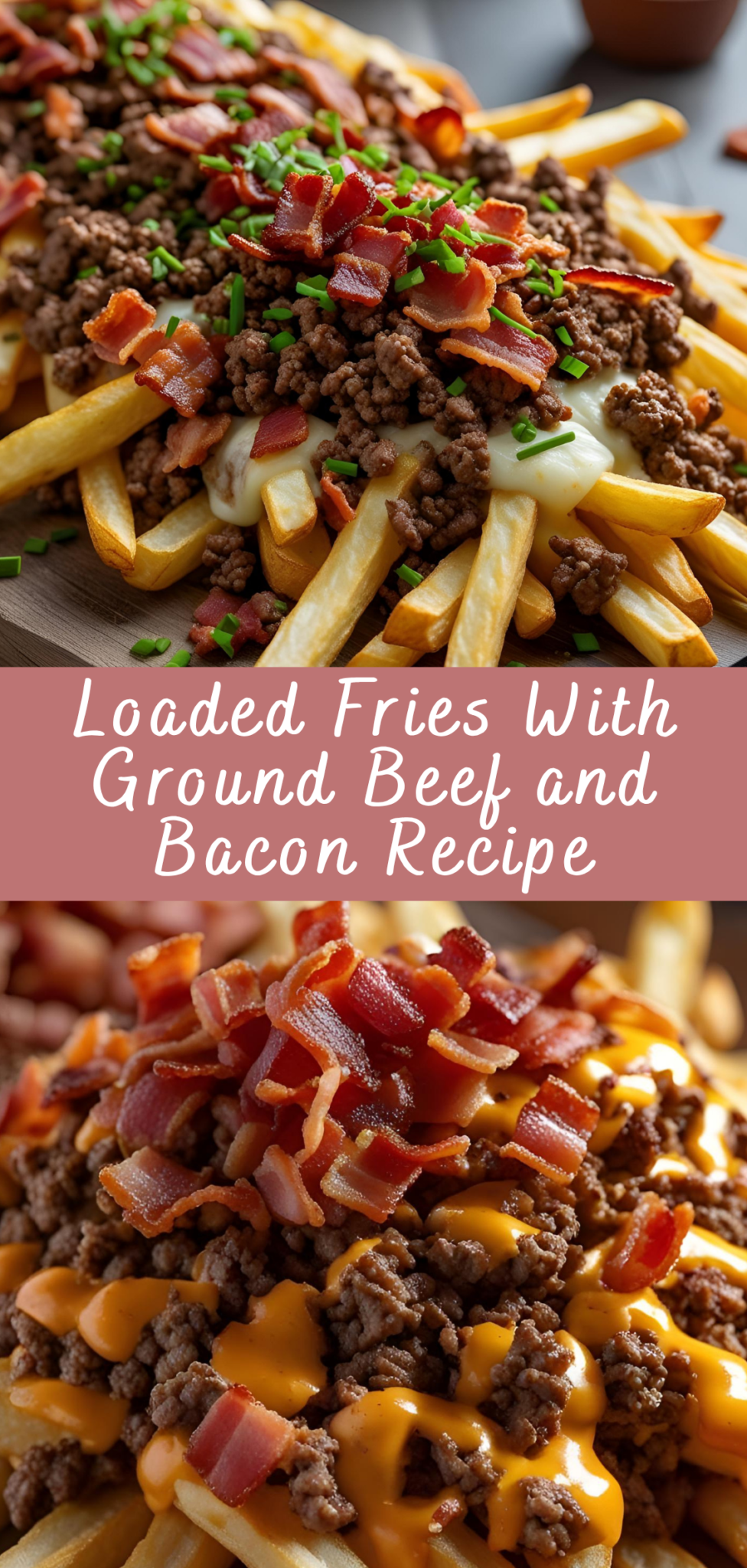 Loaded Fries With Ground Beef and Bacon Recipe | Cheff Recipes