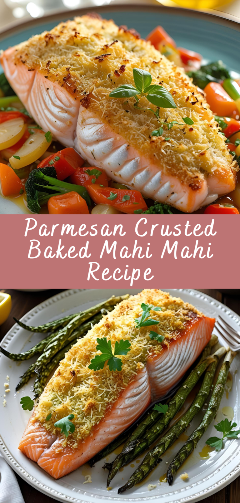 Parmesan Crusted Baked Mahi Mahi Recipe | Cheff Recipes