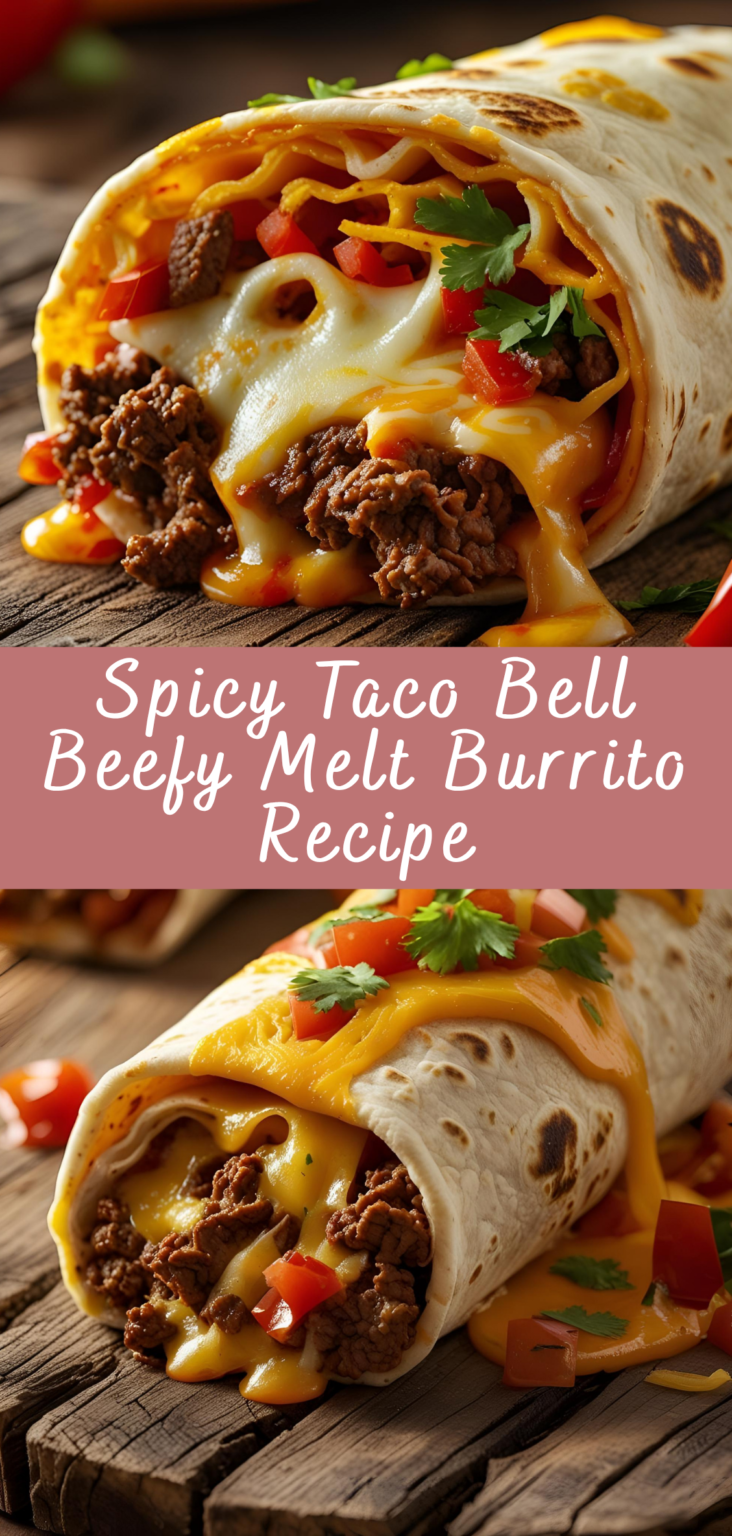 Spicy Taco Bell Beefy Melt Burrito Recipe | Cheff Recipes