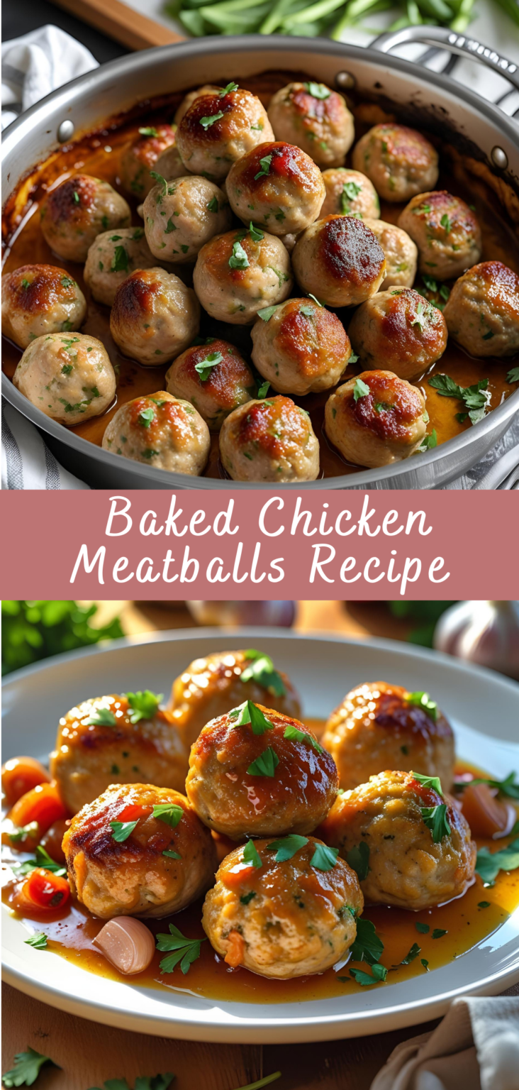 Baked Chicken Meatballs Recipe | Cheff Recipes