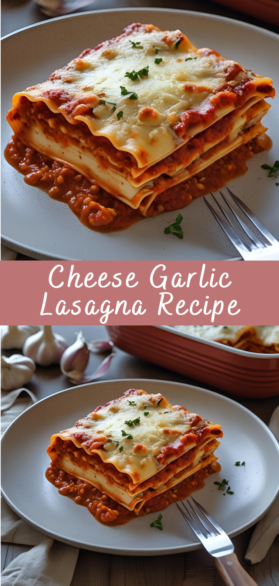 Cheese Garlic Lasagna Recipe | Cheff Recipes