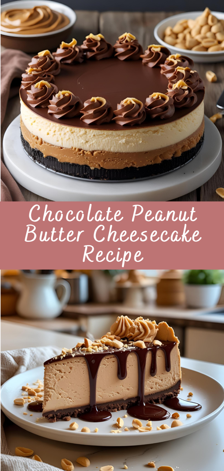 Chocolate Peanut Butter Cheesecake Recipe | Cheff Recipes
