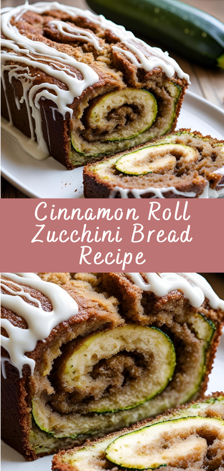 Cinnamon Roll Zucchini Bread Recipe | Cheff Recipes