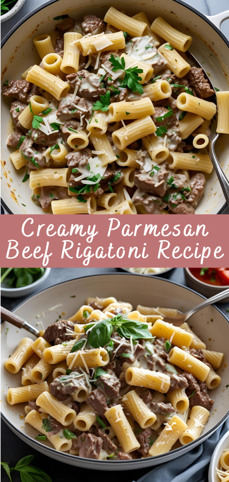 Creamy Parmesan Beef Rigatoni Recipe | Cheff Recipes