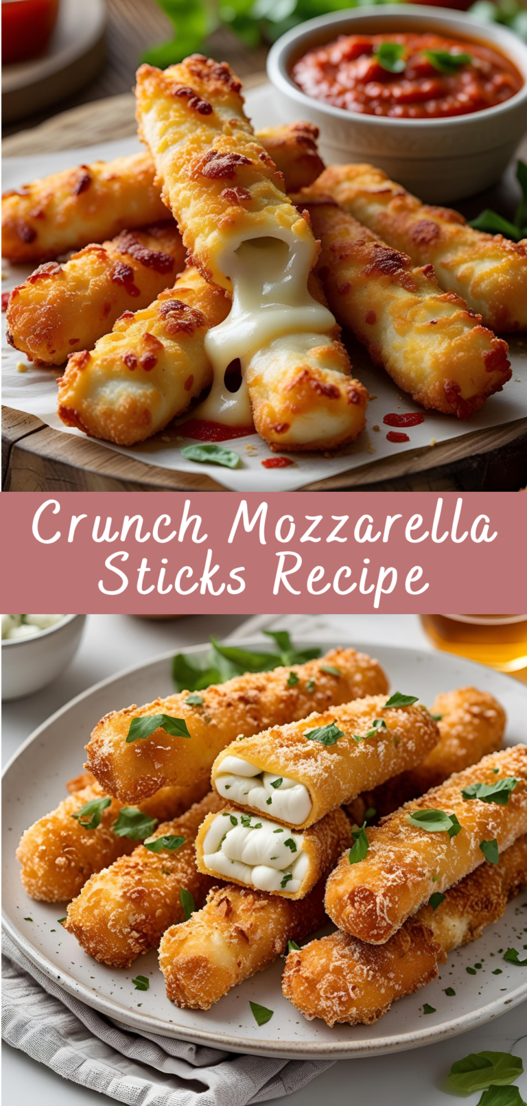 Crunch Mozzarella Sticks Recipe | Cheff Recipes