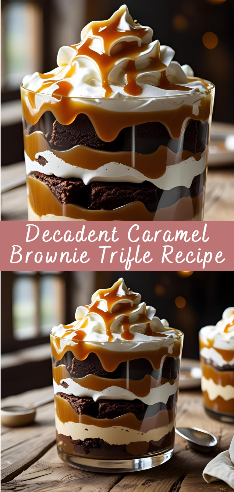 Decadent Caramel Brownie Trifle Recipe | Cheff Recipes