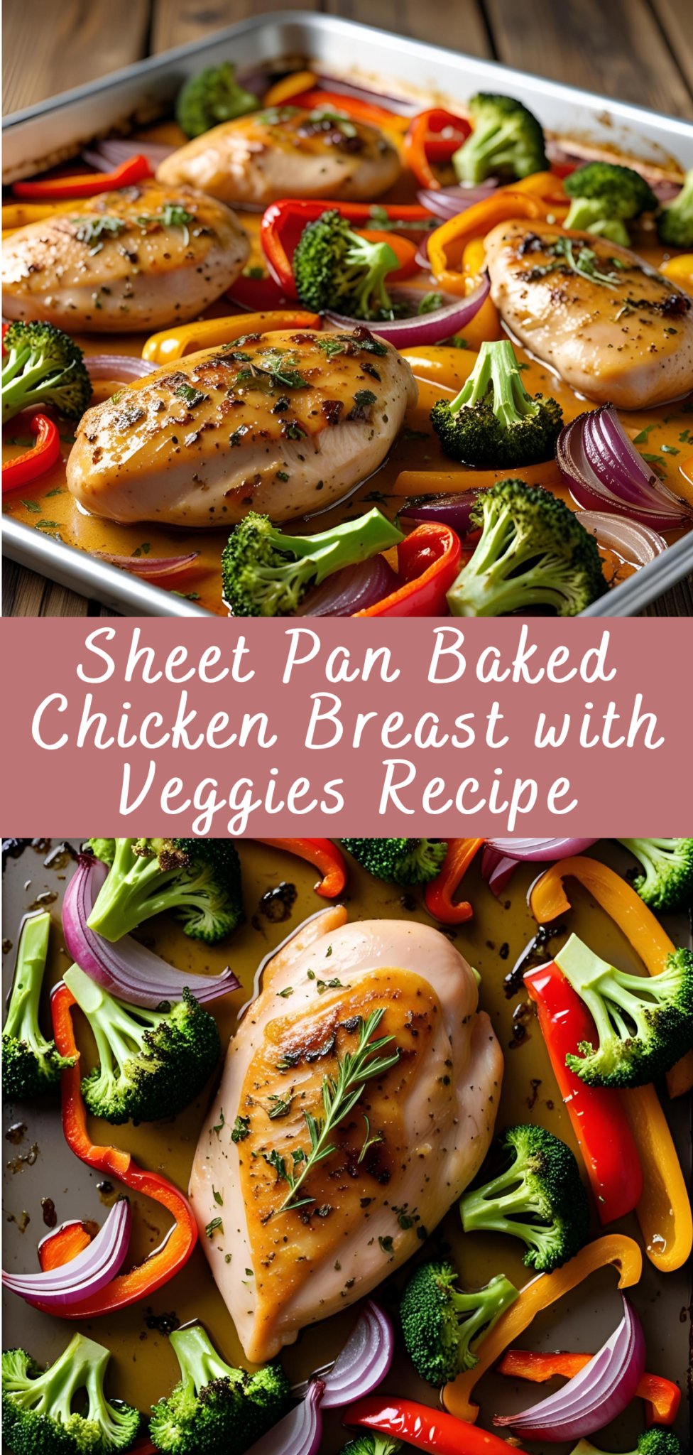 Sheet Pan Baked Chicken Breast with Veggies Recipe | Cheff Recipes