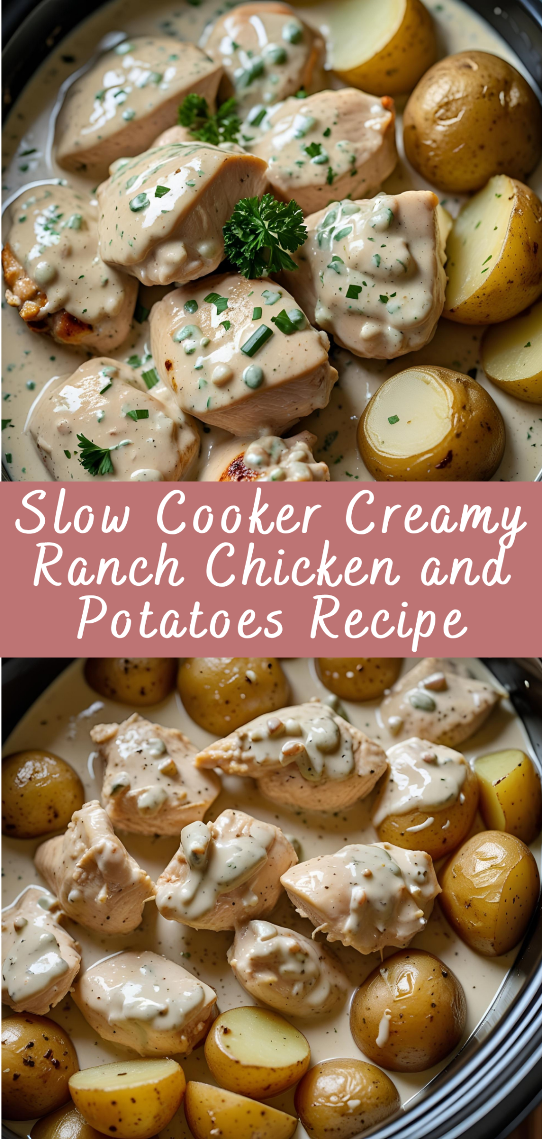 Slow Cooker Creamy Ranch Chicken and Potatoes Recipe | Cheff Recipes