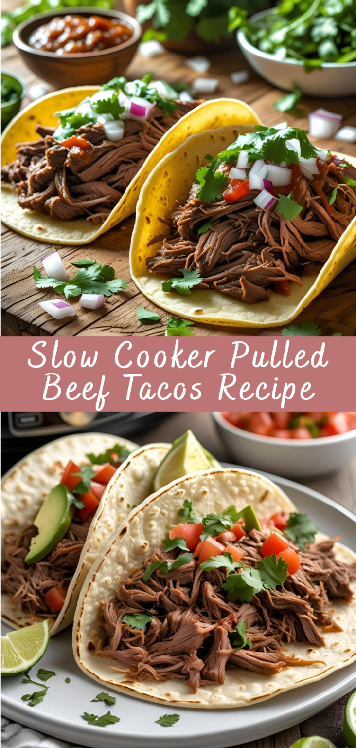 Slow Cooker Pulled Beef Tacos Recipe | Cheff Recipes