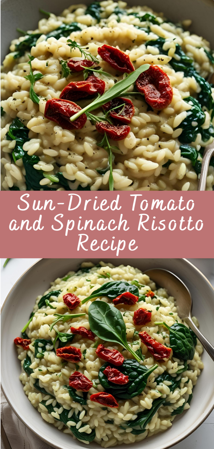 Sun-Dried Tomato and Spinach Risotto Recipe | Cheff Recipes