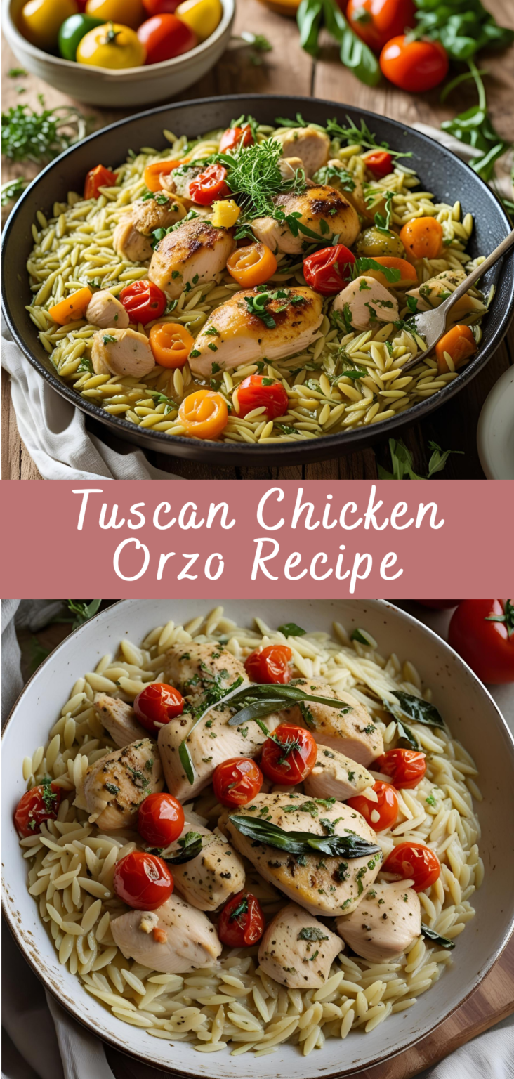 Tuscan Chicken Orzo Recipe | Cheff Recipes