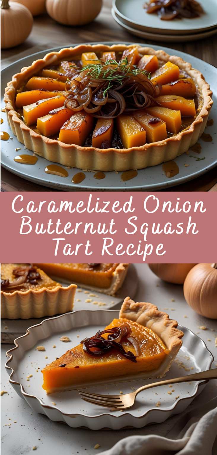 Caramelized Onion Butternut Squash Tart Recipe | Cheff Recipes