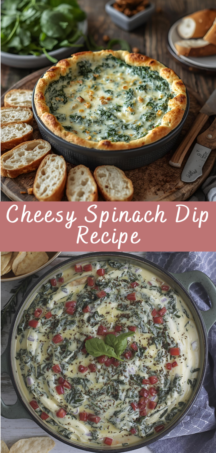 Cheesy Spinach Dip Recipe | Cheff Recipes