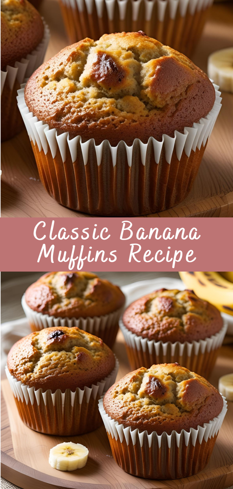 Classic Banana Muffins Recipe | Cheff Recipes