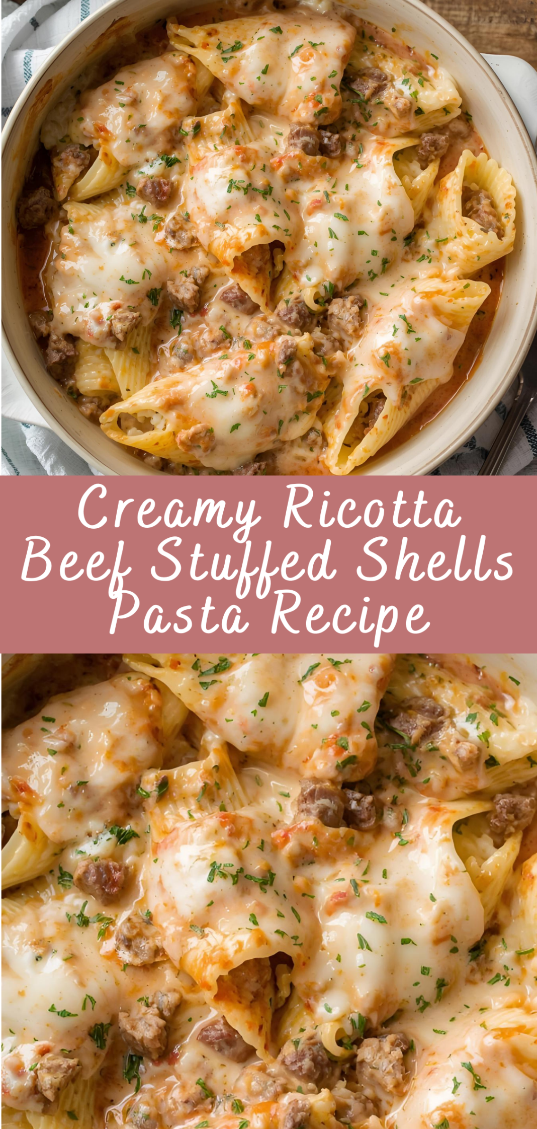 Creamy Ricotta Beef Stuffed Shells Pasta Recipe | Cheff Recipes