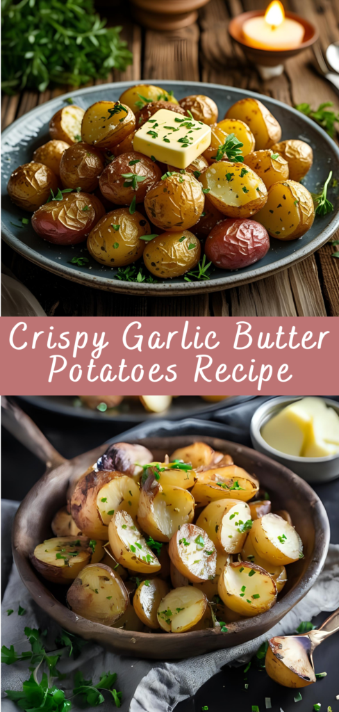 Crispy Garlic Butter Potatoes Recipe | Cheff Recipes