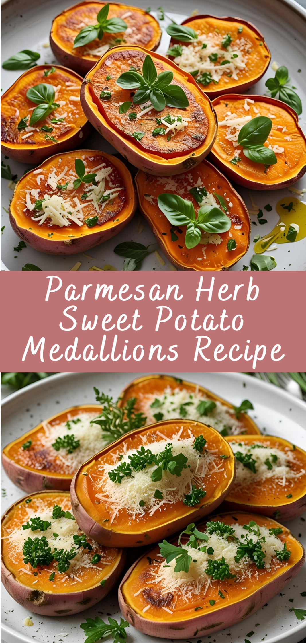 Parmesan Herb Sweet Potato Medallions Recipe | Cheff Recipes
