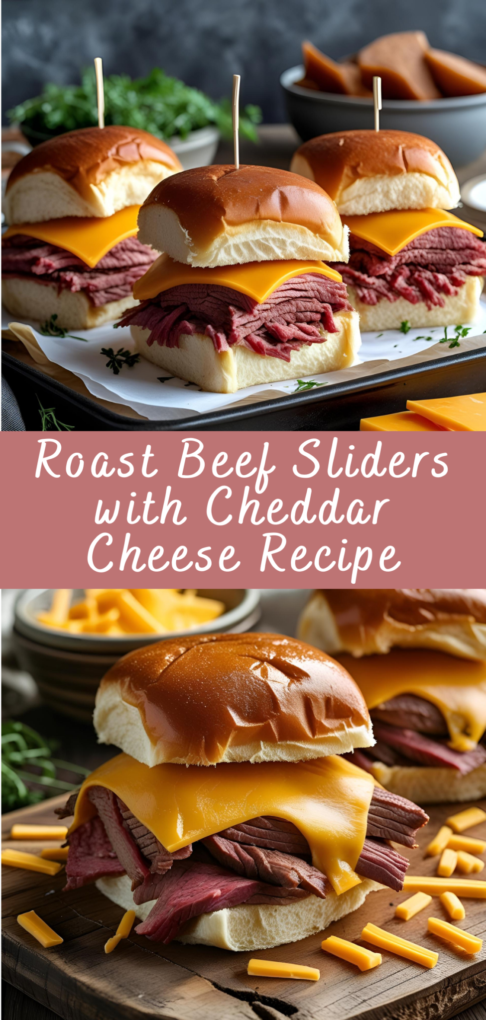 Roast Beef Sliders with Cheddar Cheese Recipe | Cheff Recipes
