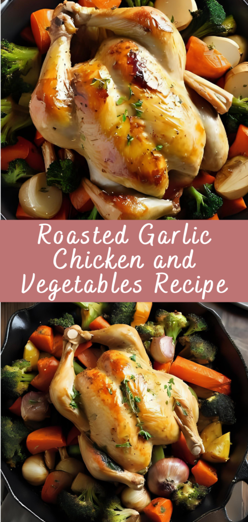 Roasted Garlic Chicken and Vegetables Recipe | Cheff Recipes