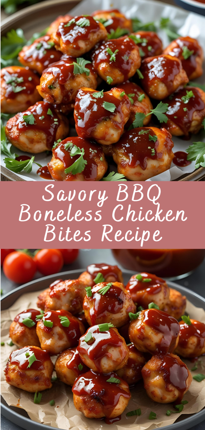 Savory BBQ Boneless Chicken Bites Recipe | Cheff Recipes