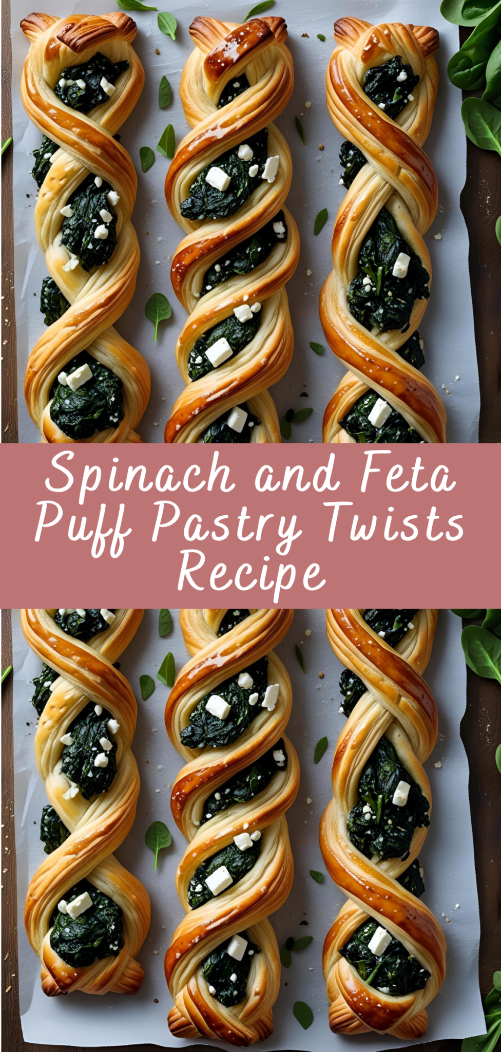 Spinach and Feta Puff Pastry Twists Recipe | Cheff Recipes