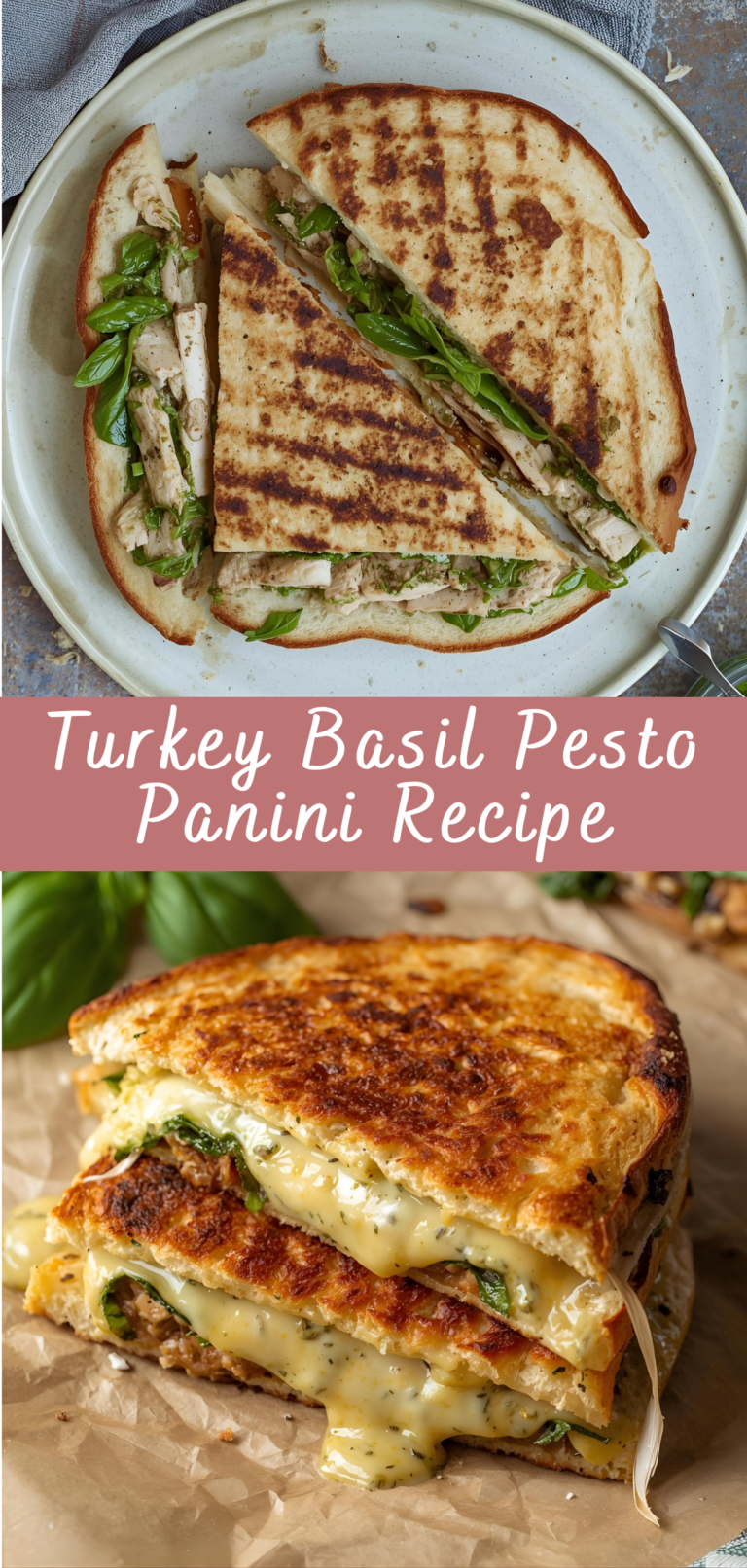 Turkey Basil Pesto Panini Recipe | Cheff Recipes