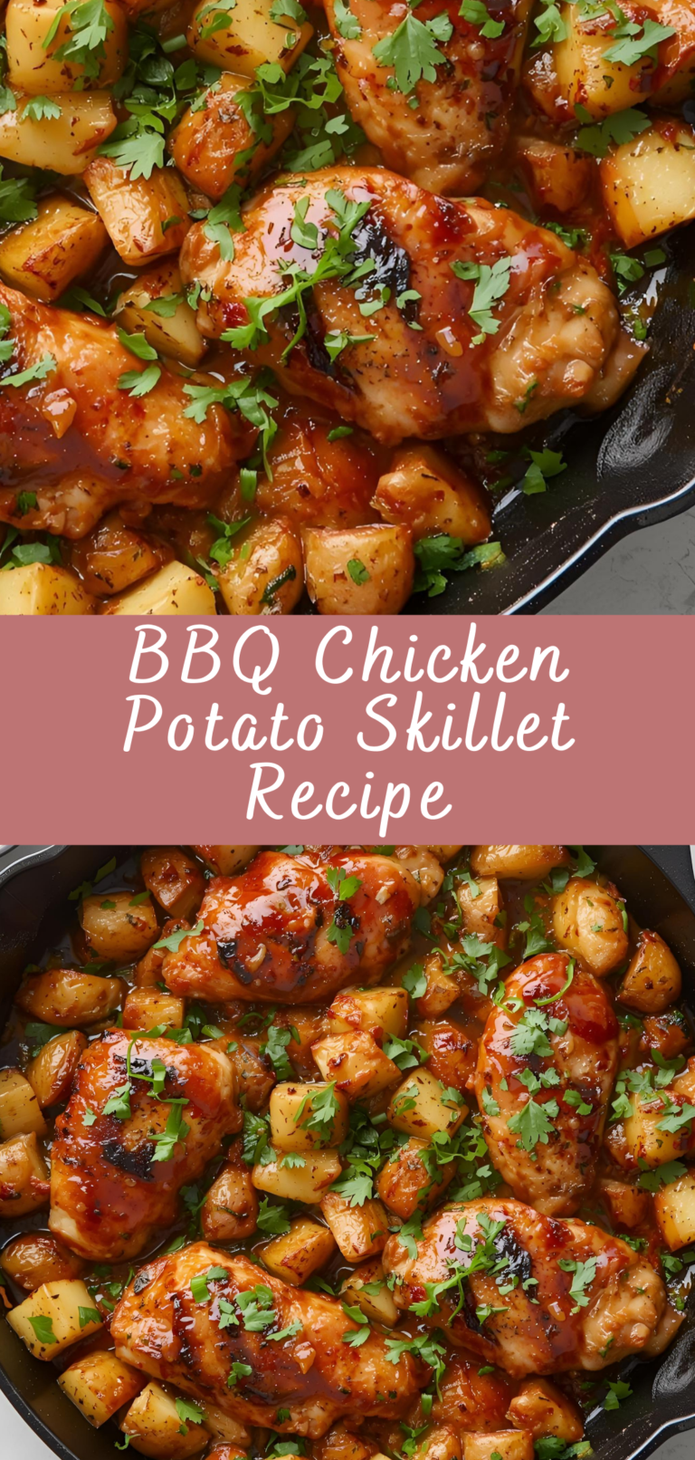 BBQ Chicken Potato Skillet Recipe | Cheff Recipes
