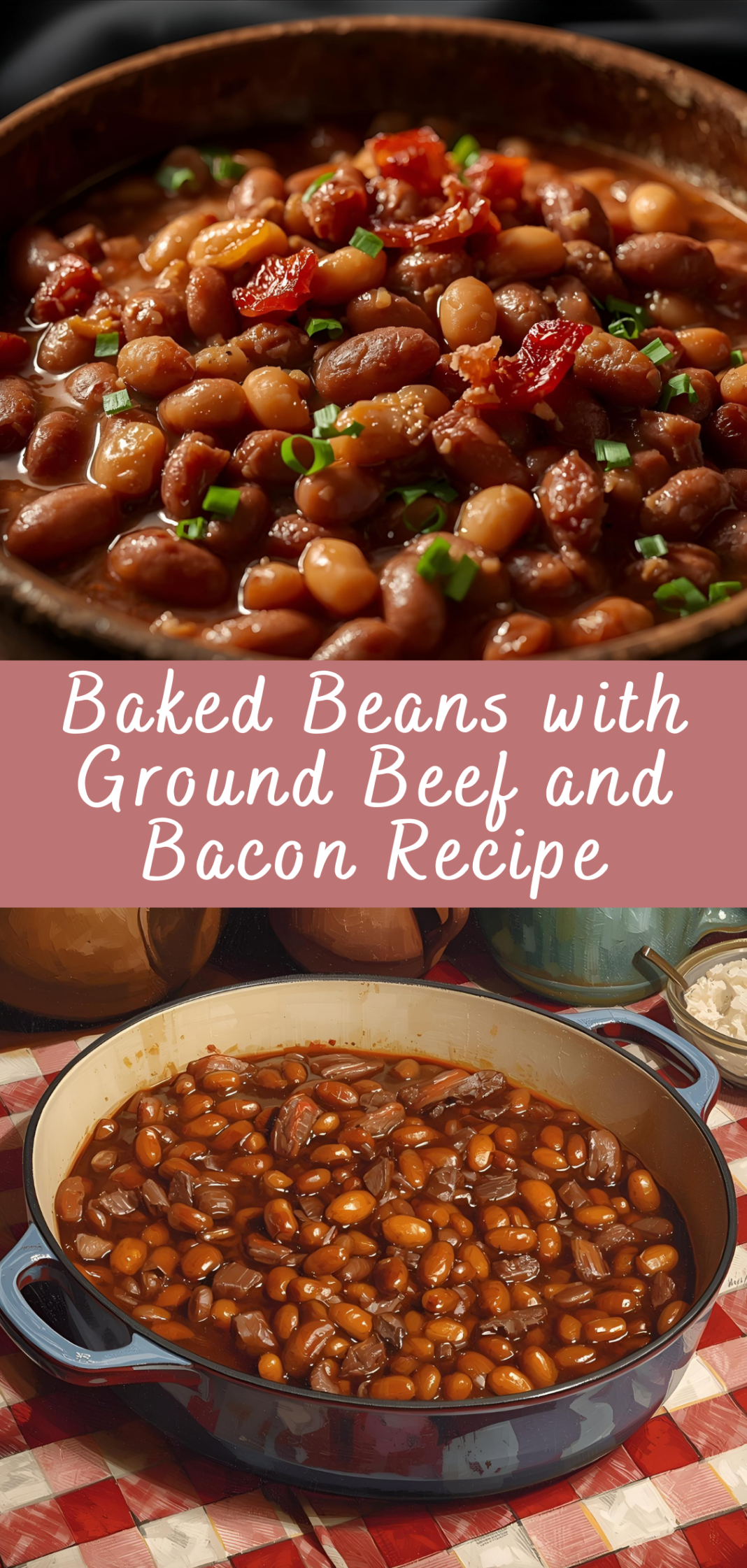 Baked Beans with Ground Beef and Bacon Recipe | Cheff Recipes