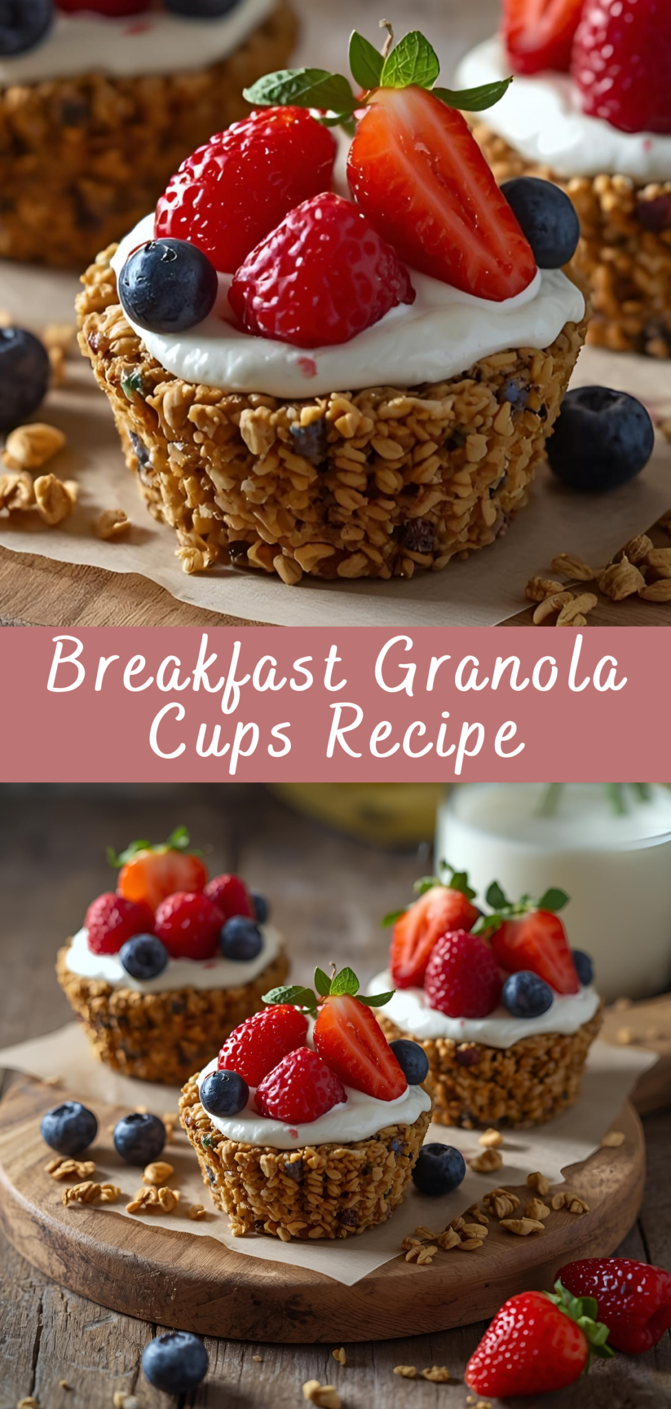Breakfast Granola Cups Recipe | Cheff Recipes