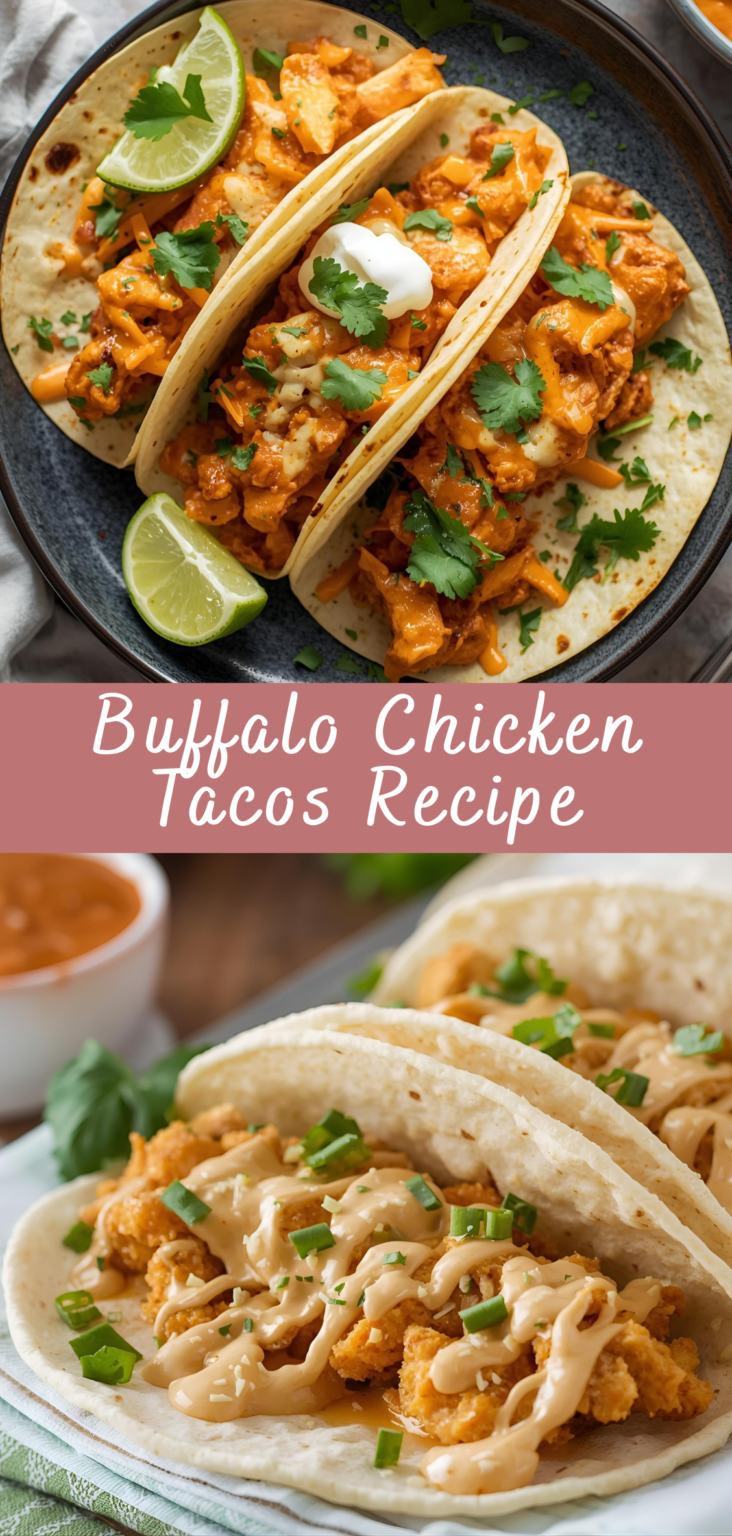 Buffalo Chicken Tacos Recipe | Cheff Recipes