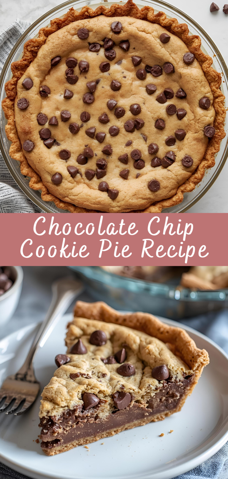 Chocolate Chip Cookie Pie Recipe | Cheff Recipes