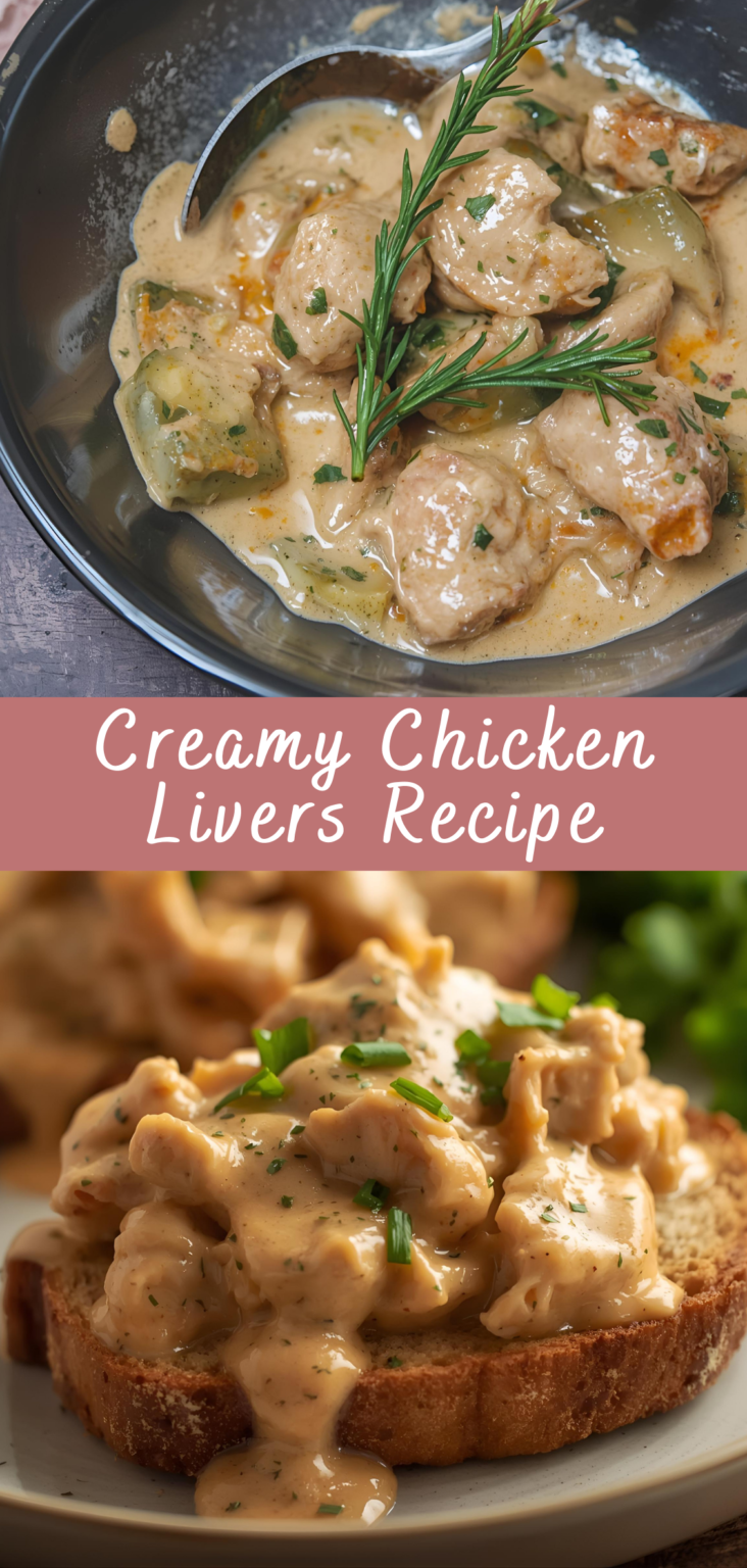 Creamy Chicken Livers Recipe | Cheff Recipes