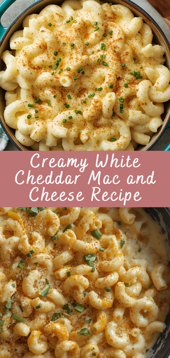 Creamy White Cheddar Mac and Cheese Recipe | Cheff Recipes