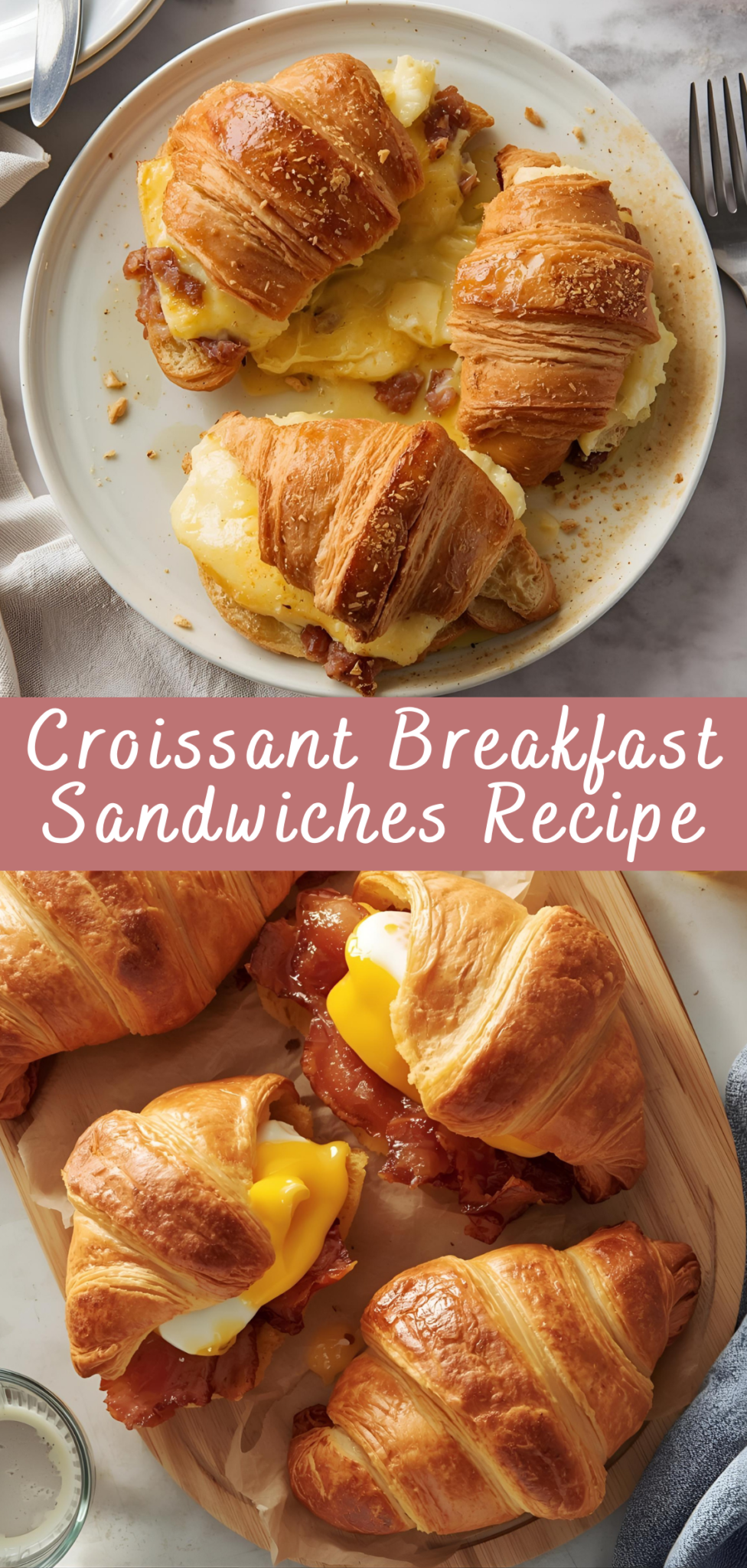 Croissant Breakfast Sandwiches Recipe | Cheff Recipes