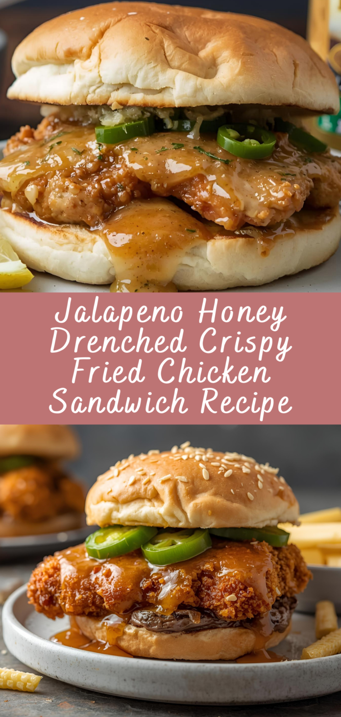 Jalapeno Honey Drenched Crispy Fried Chicken Sandwich Recipe | Cheff Recipes
