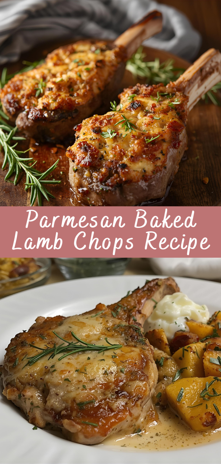 Parmesan Baked Lamb Chops Recipe | Cheff Recipes