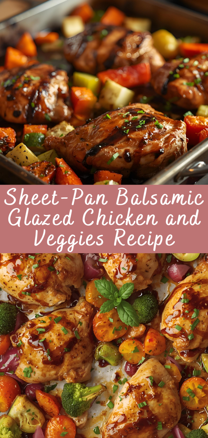 Sheet-Pan Balsamic Glazed Chicken and Veggies Recipe | Cheff Recipes