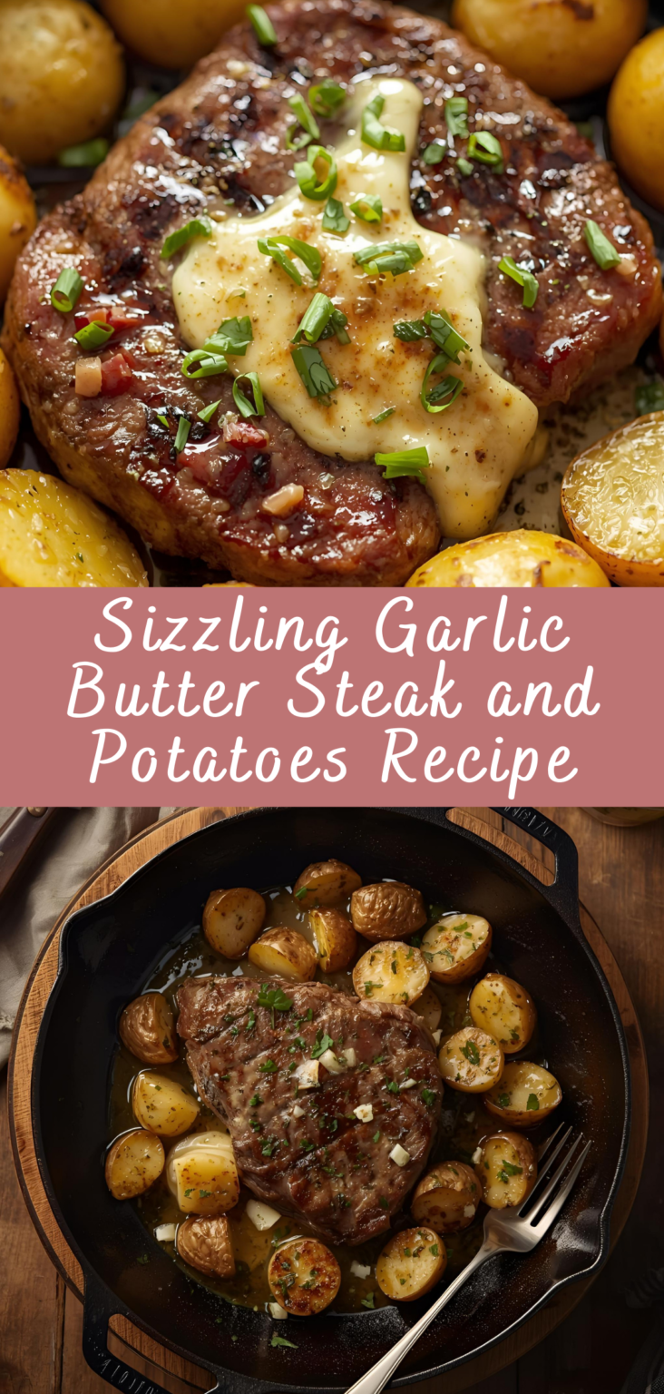 Sizzling Garlic Butter Steak and Potatoes Recipe | Cheff Recipes