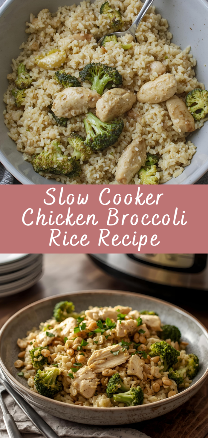 Slow Cooker Chicken Broccoli Rice Recipe | Cheff Recipes