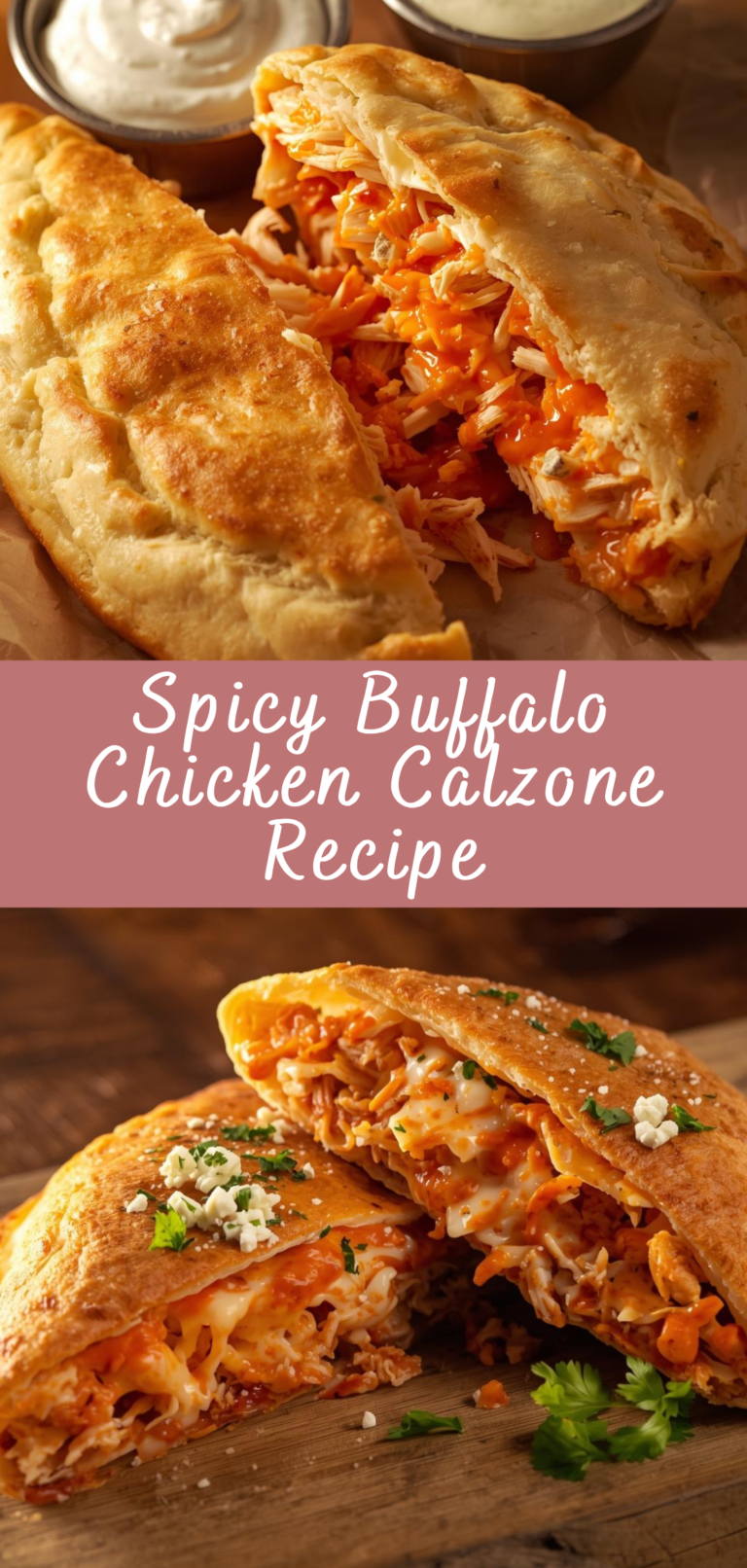Spicy Buffalo Chicken Calzone Recipe | Cheff Recipes