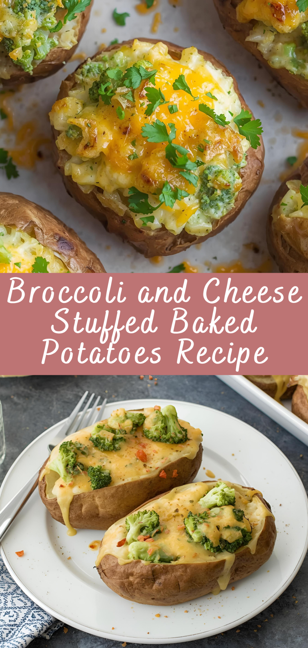 Broccoli and Cheese Stuffed Baked Potatoes Recipe | Cheff Recipes
