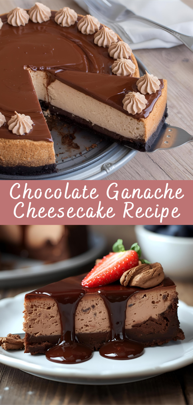 Chocolate Ganache Cheesecake Recipe | Cheff Recipes