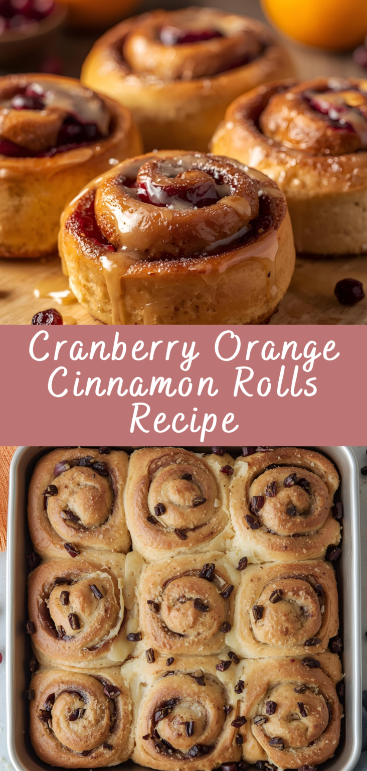 Cranberry Orange Cinnamon Rolls Recipe | Cheff Recipes