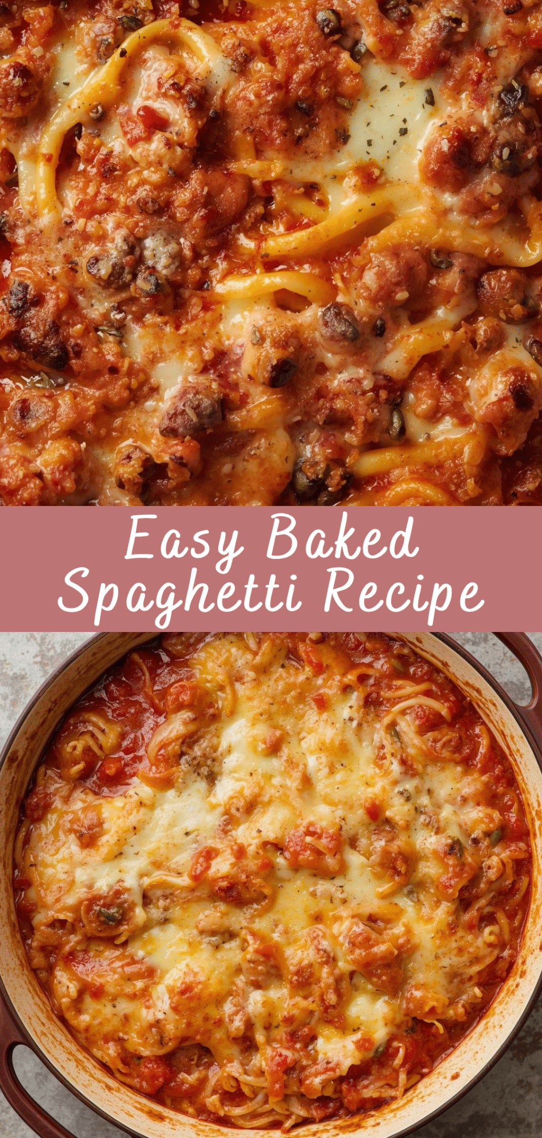 Easy Baked Spaghetti Recipe | Cheff Recipes