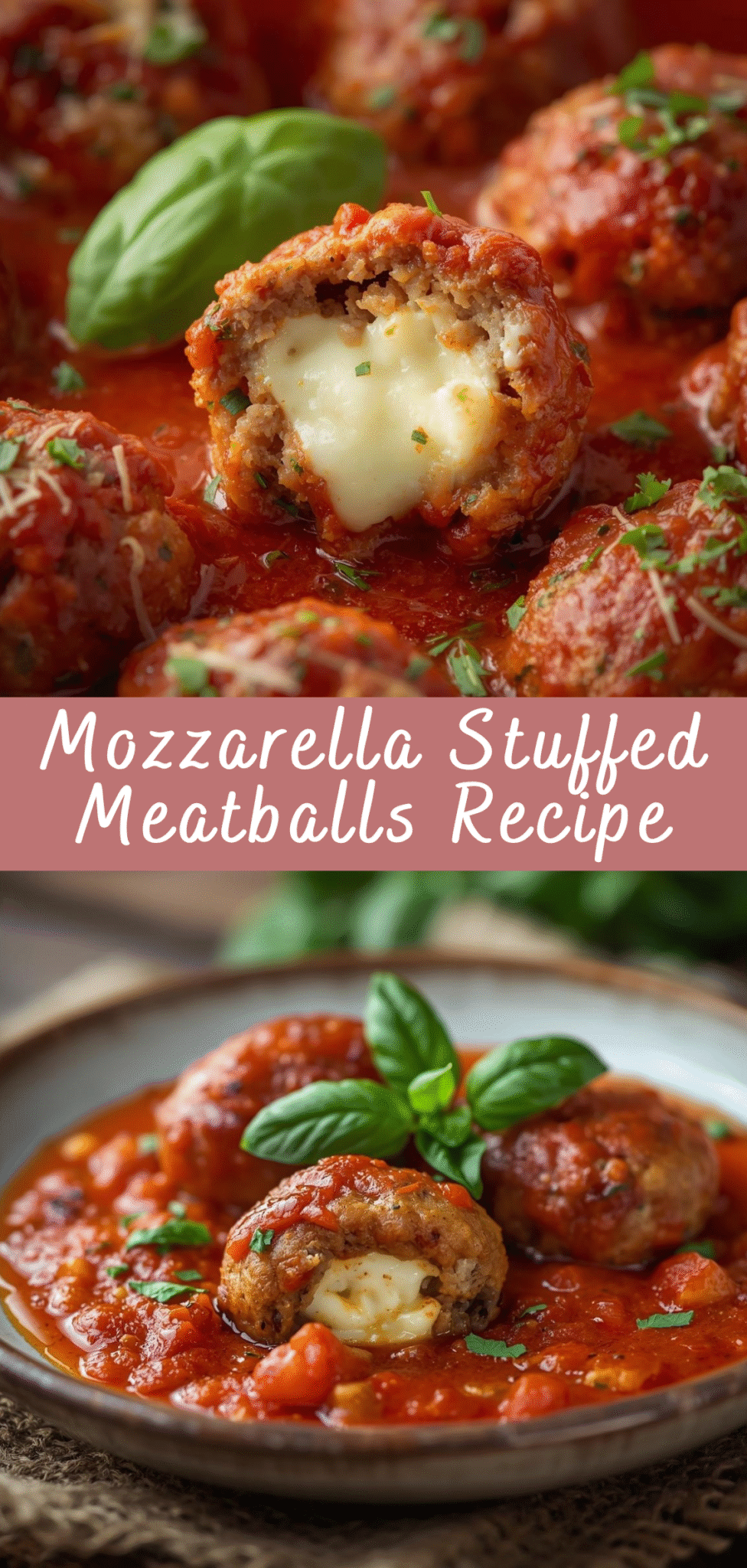 Mozzarella Stuffed Meatballs Recipe | Cheff Recipes
