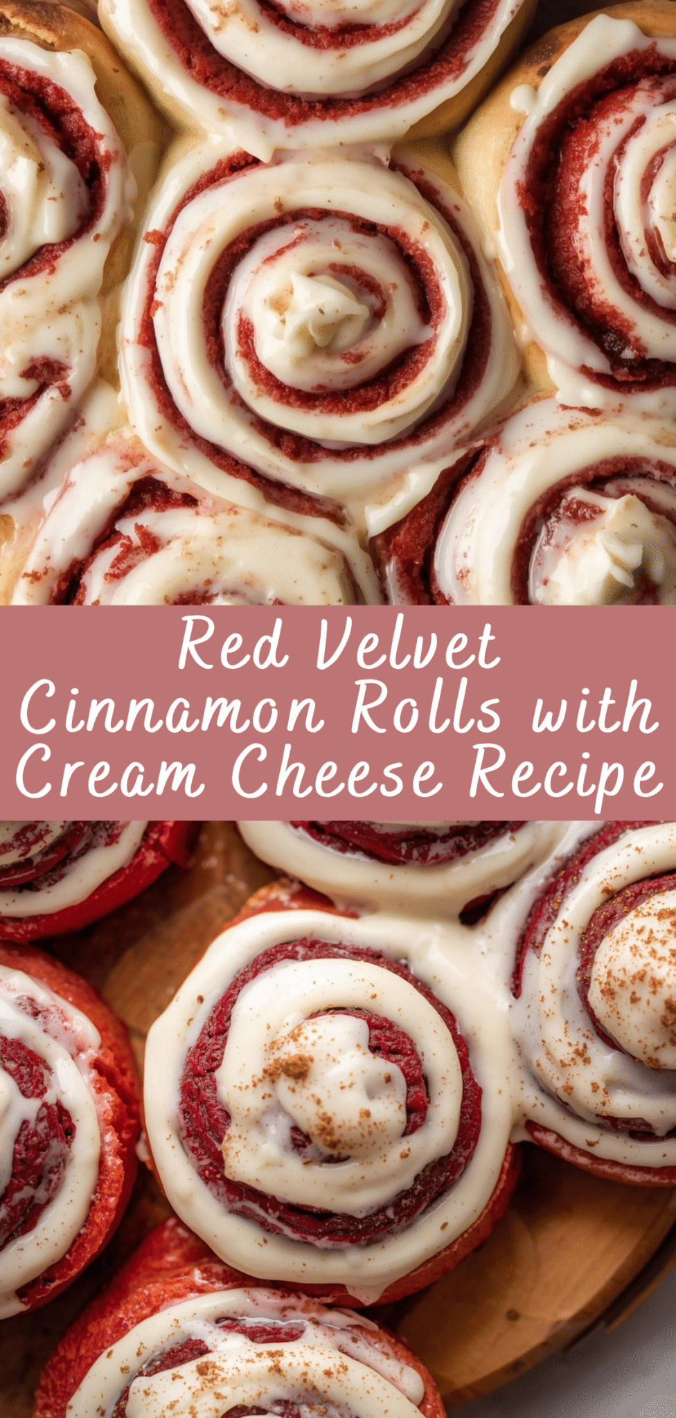 Red Velvet Cinnamon Rolls with Cream Cheese Recipe | Cheff Recipes