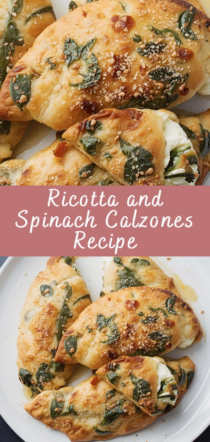 Ricotta and Spinach Calzones Recipe | Cheff Recipes