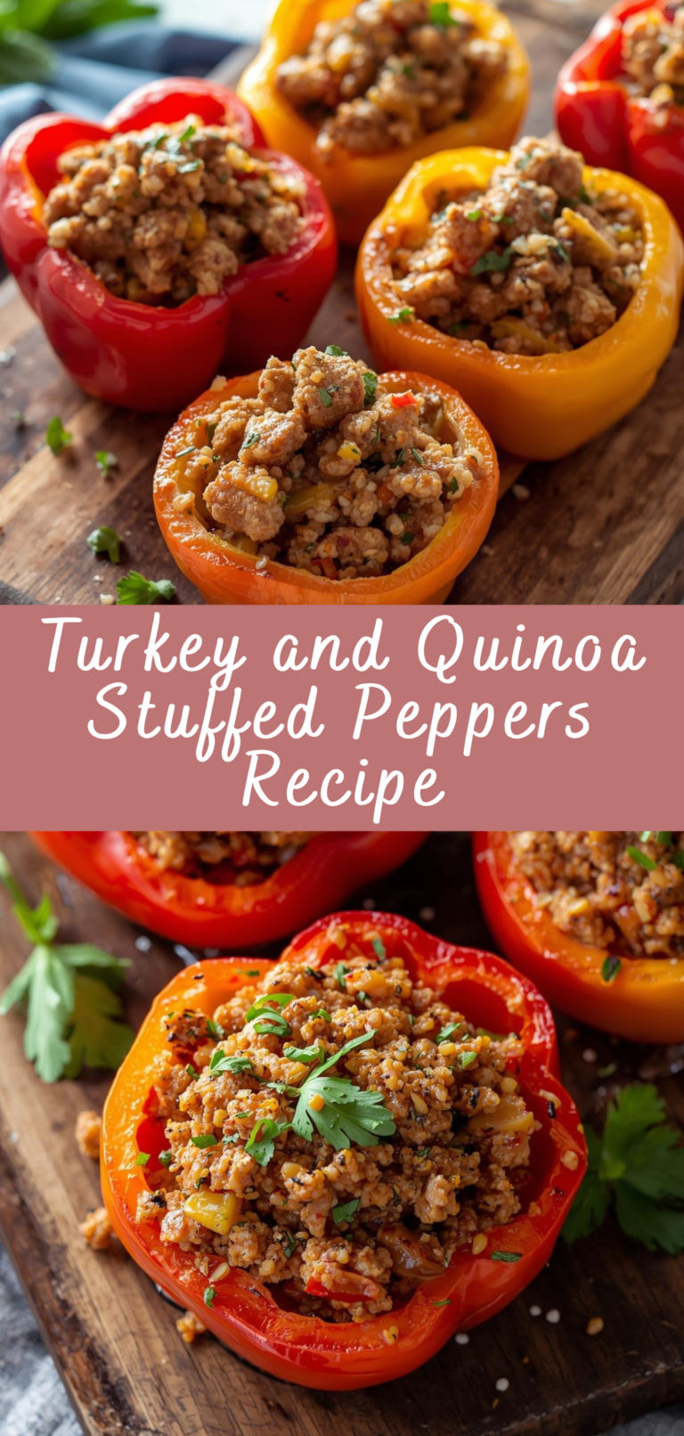 Turkey and Quinoa Stuffed Peppers Recipe | Cheff Recipes